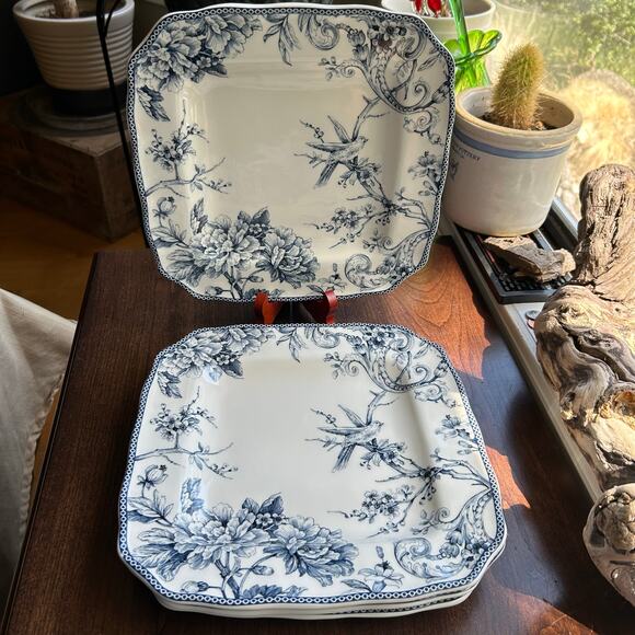 222 Fifth | Dining | Set Of 4 Adelaide Blue And White By 222 Fifth ...